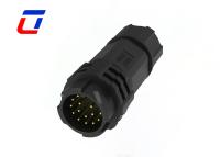 China M19 16 Pin Outdoor Lighting Connectors Low Current PA66 Cable To Cable Connectors for sale