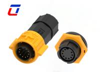 China 9 Pin Plug And Socket Connectors M19 Outdoor PA66 Data Brass Gold-Plated Connector for sale