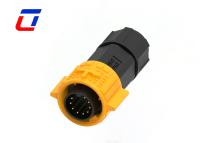 China 9 Pin Plug And Socket Connectors M19 Outdoor PA66 Data Brass Gold-Plated Connector for sale