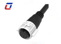China 18 Pin Wire To Wire Plug Connectors CE M19 Waterproof Brass Gold-Plated Connector for sale