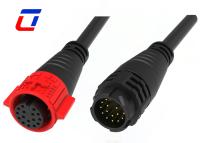 China 300V 16 Pin Male To Female Cable Connector M19 Data Transfer Circular Connectors for sale