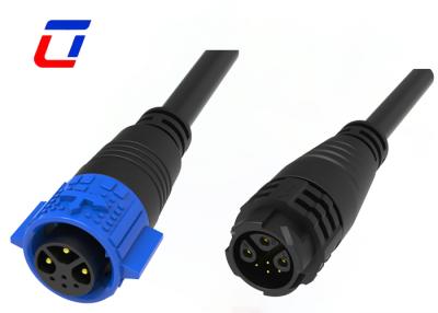 China 3+4 Pin M19 Male To Female Wire Connector Quick Lock Outdoor Waterproof Connector for sale