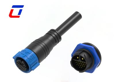 China M25 2+20 Pin Watertight Wire Connectors IP67 Multi Pin Connectors Automotive for sale
