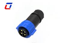 China PA66 M25 4 Pin Male To Female Connector 500V Push Lock Power Connector for sale