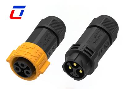 China 3+3 Pin M25 Signal And Power Connector Plastic PA66 Wire To Wire Plug Connectors for sale
