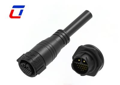 China M25 Power Signal Connector 2+20 Pin IP67 20A+5A Wire To Board Connector Types for sale