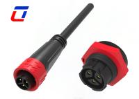 China M16 3 Pin Panel Mount Connector Quick Lock IP67 Waterproof Molded Connector for sale