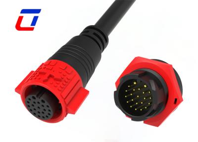 China M19 Wire To Board Connector 2 Pin Power And 20 Pin Signal Molded Cable Connector for sale