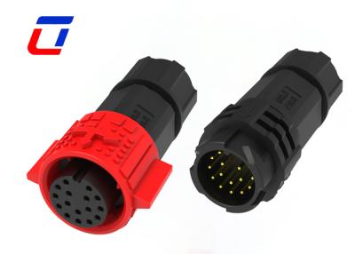 China 300V M19 Waterproof Connector 16 Pin Quick Lock Outdoor Data Connectors for sale