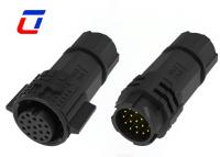 China M19 18 Pin Male Female Connector Nylon Push Locking Waterproof Connector for sale