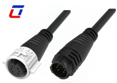 China Male And Female Wire Connector M19 6 Pin Outdoor Waterproof Connectors For Data for sale