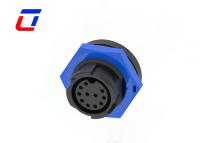 China M19 11 Pin Waterproof 300 Volt Cable Connectors PA66 Push Pull Data Connectors for sale