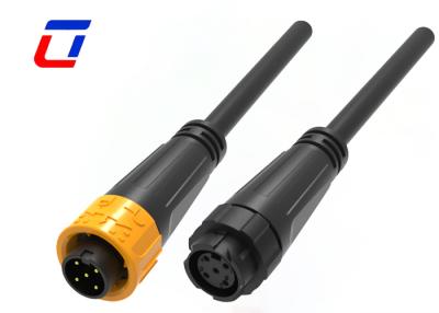 China PA66 M19 5 Pin Water Tight Electrical Connectors OEM Waterproof Solder Connectors for sale