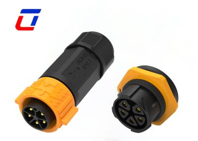 China M25 5 Pin Panel Mount Connector Quick Nylon Electrical Plug Socket For Solar System for sale