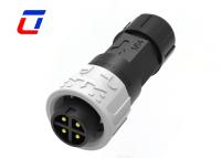China 10A M16 4 Pin Electrical Connectors Push Locking Outdoor Wire To Board Connector for sale