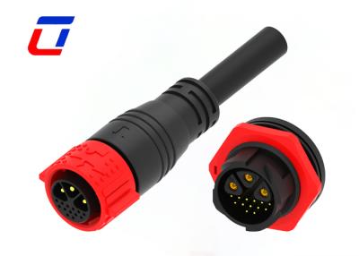China M25 3+13 Pin Waterproof Connectors For Landscape Lighting Outdoor Cable Connector Wholesalers for sale