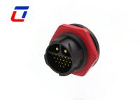 China 2+20 Pin Waterproof Connector M25 Outdoor IP67 Cable Connectors Signal Panel for sale