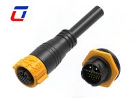 China 2+20 Pin Waterproof Connector M25 Outdoor IP67 Cable Connectors Signal Panel for sale