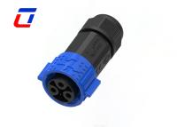 China M25 IP67 Round Waterproof Connector 3+3 Pin Data And Power Quick Lock Connectors for sale