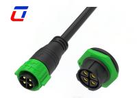 China 50A M25 Power Waterproof Connector 4 Pin Reliable Waterproof Male Female Connectors for sale
