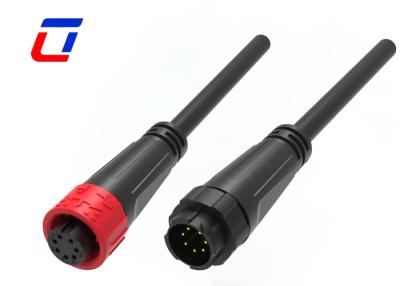 China 5A M16 Nylon 7 Pin Waterproof Connector CE Plastic Pa66 Data Quick Lock Connector for sale