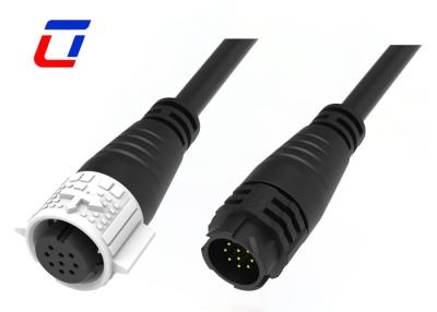 China IP67 M19 9 Pin Push Locking Cable Male Female Connector ODM Outdoor Waterproof Connector for sale