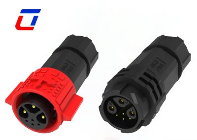 China M19 Round Connector Types 3+4 Pin Waterproof Plastic PA66 Power Data Connectors for sale