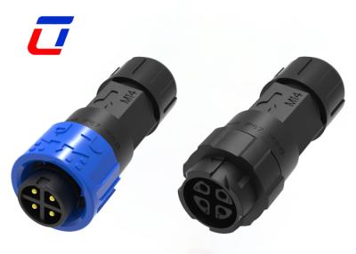 China M16 Waterproof 4 Pin Connector 10A IP67 Rated Power Male To Female Connector for sale