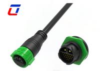 China M25 Waterproof Landscape Lighting Connectors 22 Pin Male To Female Cable Connectors for sale