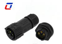 China Circular Panel Mount Connector M25 Low Voltage 16 Pin Male Female Quick Lock Connector for sale