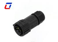 China Circular Panel Mount Connector M25 Low Voltage 16 Pin Male Female Quick Lock Connector for sale