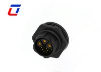 China Circular Panel Mount Connector M25 Low Voltage 16 Pin Male Female Quick Lock Connector for sale
