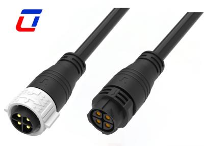 China 50A 4 Pin M25 Molded Cable Connector Male Female Water Tight Quick Lock Connector for sale