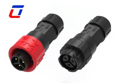 China M16 10A Waterproof Connector IP67 Plastic Male Female 3 Pin Power Connector for sale