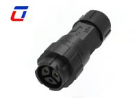 China M16 10A Waterproof Connector IP67 Plastic Male Female 3 Pin Power Connector for sale