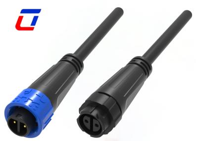 China M16 10A IP67 2 Pin Waterproof Connector Electrical Outdoor Male Female Connector for sale