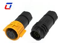 China Low Current Waterproof Connectors For Landscape Lighting 7 Pin Data M19 Quick Locking for sale