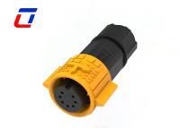 China Low Current Waterproof Connectors For Landscape Lighting 7 Pin Data M19 Quick Locking for sale