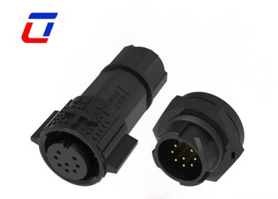 China 10A 8 Pin Circular Connector M19 Push Locking Wire To Board Connector For Data for sale
