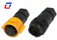 China Low Current M19 Circular Waterproof Connector OEM Push Lock 14 Pin Data Connector for sale