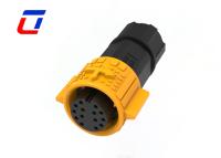 China Low Current M19 Circular Waterproof Connector OEM Push Lock 14 Pin Data Connector for sale