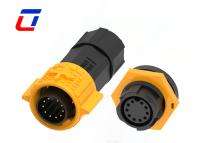 China 300V M19 10 Pin Waterproof Panel Connector Plastic PA66 Push Pull Data Connectors for sale