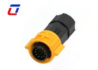 China 300V M19 10 Pin Waterproof Panel Connector Plastic PA66 Push Pull Data Connectors for sale