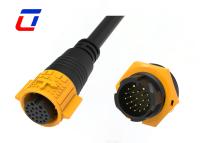 China M19 Waterproof 2+20 Multi Pin Connectors PA66 Waterproof Power Data Cable Connector for sale