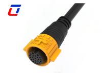 China M19 Waterproof 2+20 Multi Pin Connectors PA66 Waterproof Power Data Cable Connector for sale