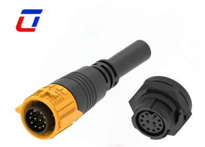 China 300V 12 Pin Wire Quick Disconnect Connectors M19 Plastic Waterproof Connectors for sale
