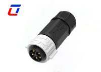 China Outdoor M25 5 Pin Waterproof Connector Push Male Female Connector 20A For Power for sale