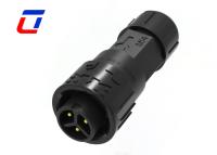 China M16 3 Core Waterproof Cable Connector DC Quick Lock Brass Gold-Plated Power Connectors for sale