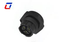 China M16 3 Core Waterproof Cable Connector DC Quick Lock Brass Gold-Plated Power Connectors for sale
