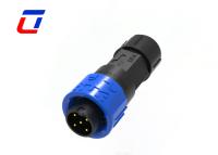 China 10A M16 4 Pin Electrical Connectors Push Locking Outdoor Wire To Board Connector for sale